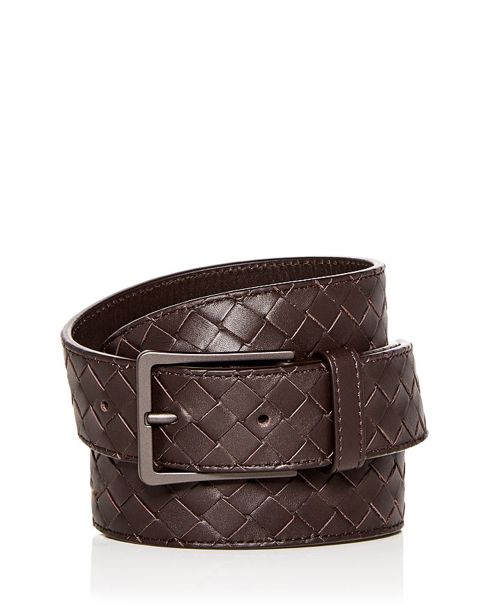 Bottega Veneta Men's Woven Leather Belt | Bloomingdale's
