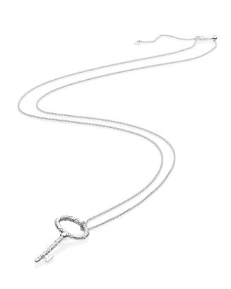 Pandora Regal Key Sterling Silver Pendant Necklace, 35.4" | Bloomingdale's