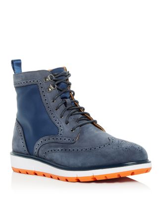 Swims Men's Motion Waterproof Suede Brogue Wingtip Boots | Bloomingdale ...