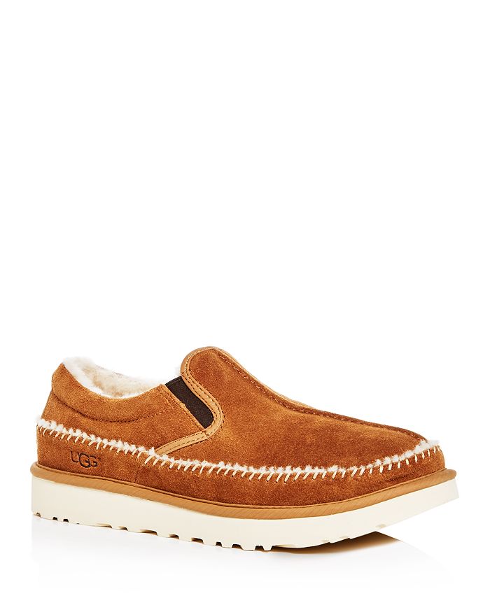 UGG® Men's Neumel Suede Moc-Toe Slippers | Bloomingdale's