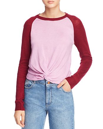 Heartloom Charlie Color-Block Baseball Sweater | Bloomingdale's