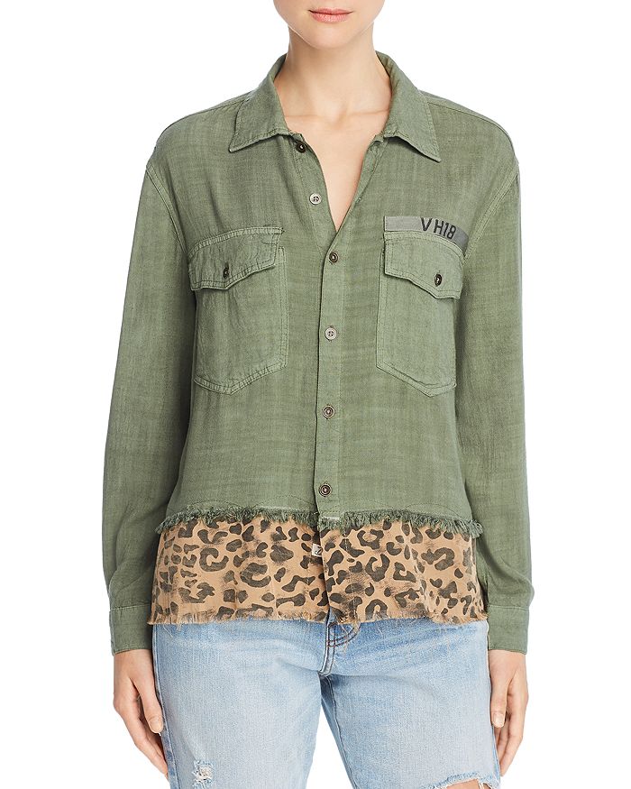 Vintage Havana Contrast-Hem Army Shirt | Bloomingdale's