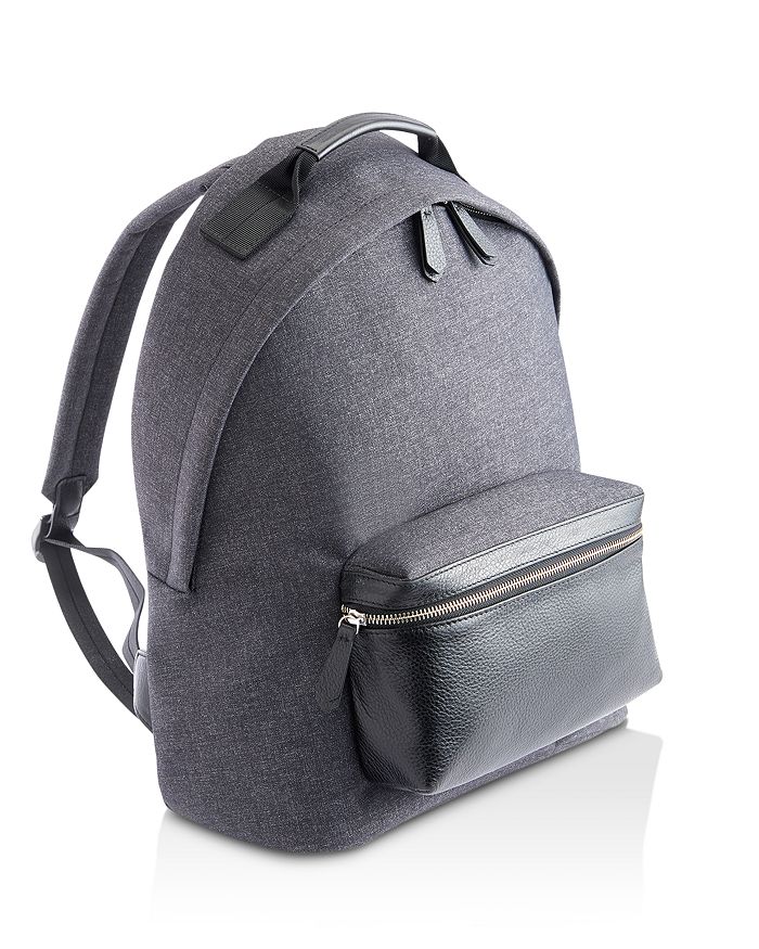 ROYCE New York Flannel & Leather Backpack | Bloomingdale's