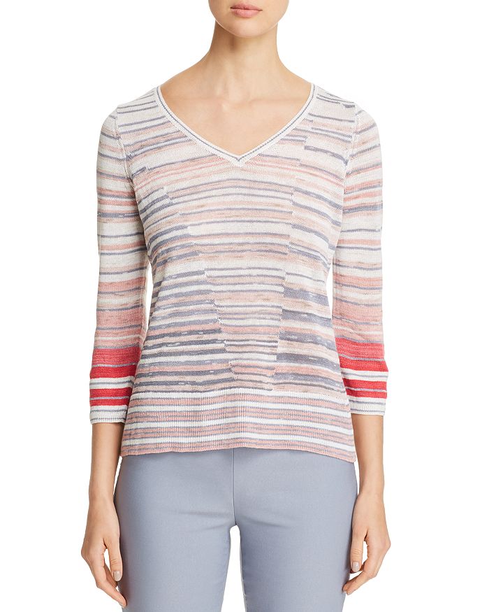 NIC and ZOE NIC+ZOE Petites Skyline Stripe Top | Bloomingdale's