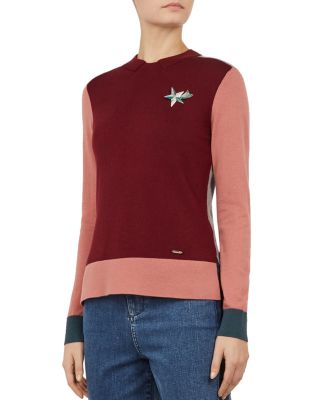 Ted Baker Ted Baker Colour by Numbers Esmeia Color-Block Sweater ...
