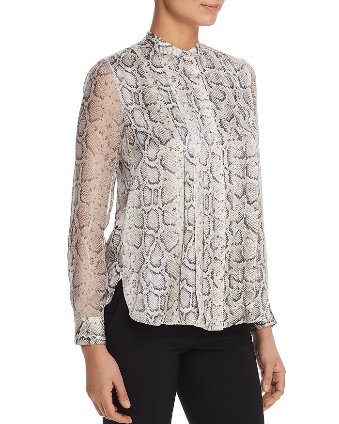 Elie Tahari Terri Snake Print Blouse | Bloomingdale's