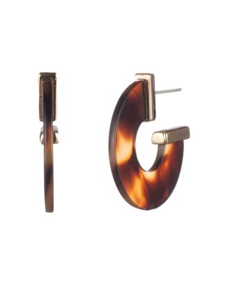 Ralph Lauren Tortoise Hoop Earrings | Bloomingdale's