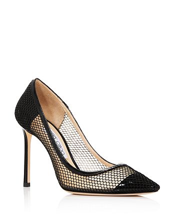 Jimmy Choo Women's Romy 100 Mesh Pumps | Bloomingdale's