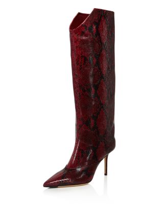 Jimmy Choo Women's Brelan 85 Snake Print High-Heel Boots - 100% ...