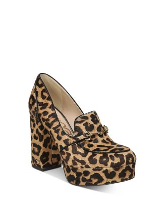 Sam Edelman Women's Aretha Leopard Print Platform Loafers | Bloomingdale's