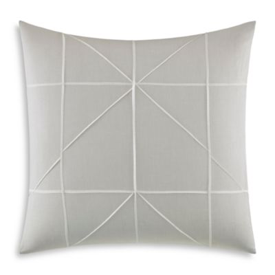 Vera Wang Layered Geometric Euro Sham | Bloomingdale's