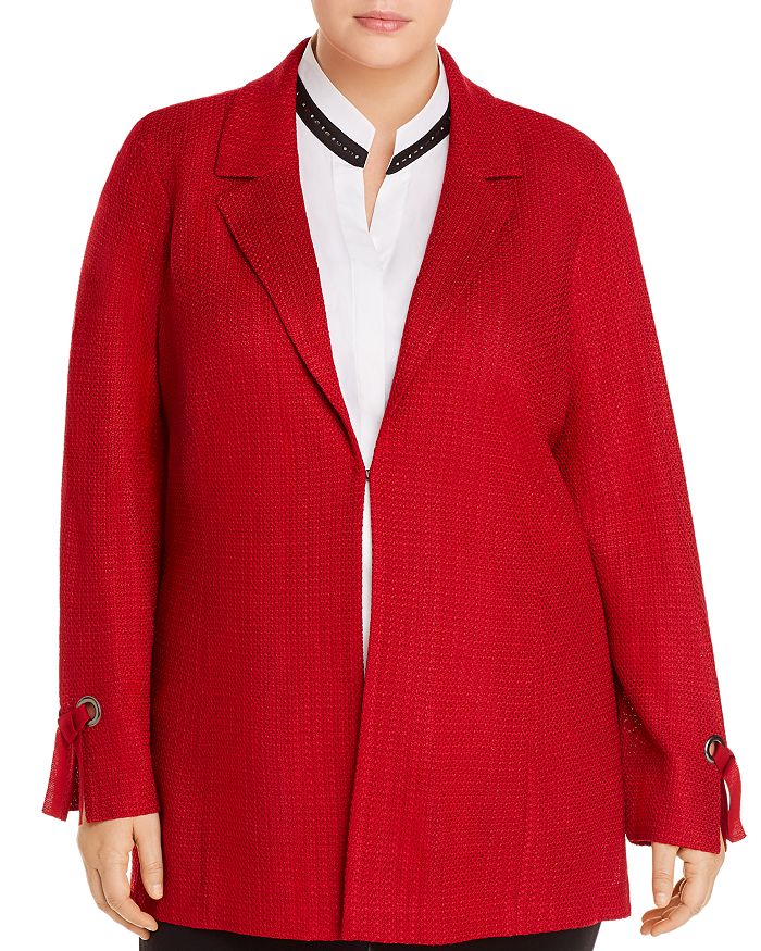 Misook Plus Textured-Knit Jacket | Bloomingdale's