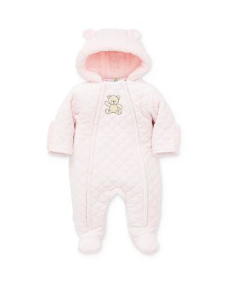 Little Me Girls' Quilted Bear Pram Suit - Baby | Bloomingdale's