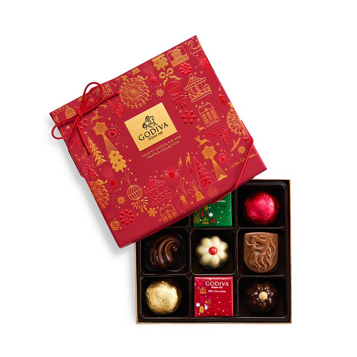 Godiva® Seasonal Assorted Chocolate Gift Box, 9 Pieces | Bloomingdale's