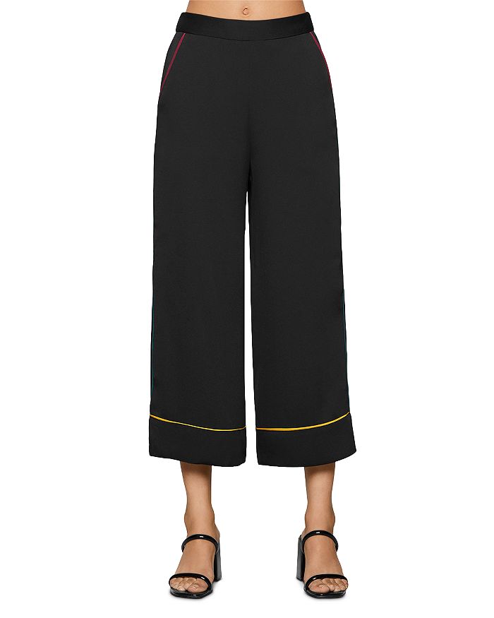 BCBGeneration Pajama Piped Wide-Leg Pants | Bloomingdale's