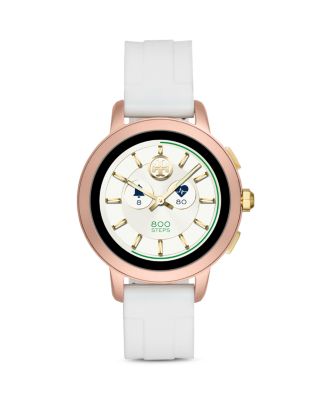 Tory Burch Tory Silicone Strap Touchscreen Smartwatch, 42mm ...