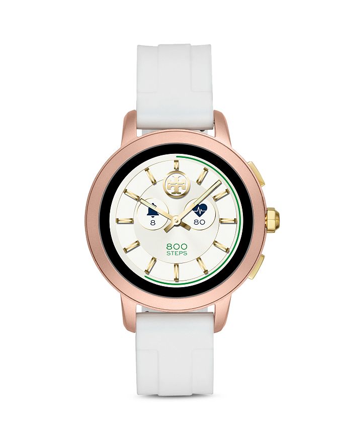 Tory Burch Tory Silicone Strap Touchscreen Smartwatch, 42mm ...