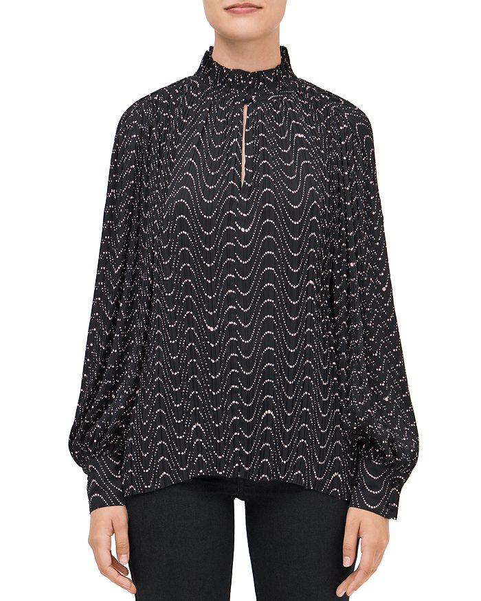 kate spade new york Wavy Dot Blouse | Bloomingdale's