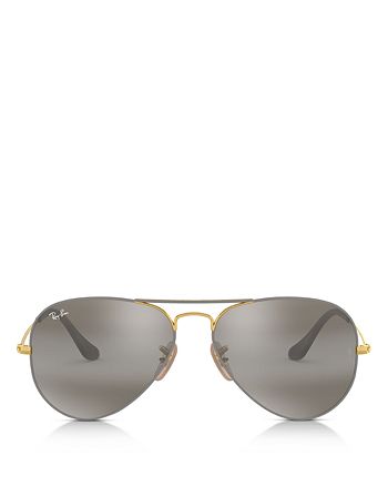 Ray-Ban Men's Aviator Sunglasses, 55mm | Bloomingdale's