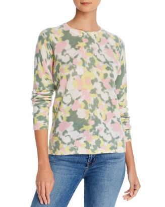 Minnie Rose Crewneck Watercolor Cashmere Sweater | Bloomingdale's