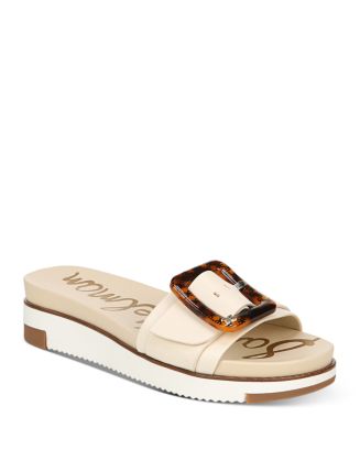 Sam Edelman Women's Ariane Slip On Buckled Wedge Sandals | Bloomingdale's