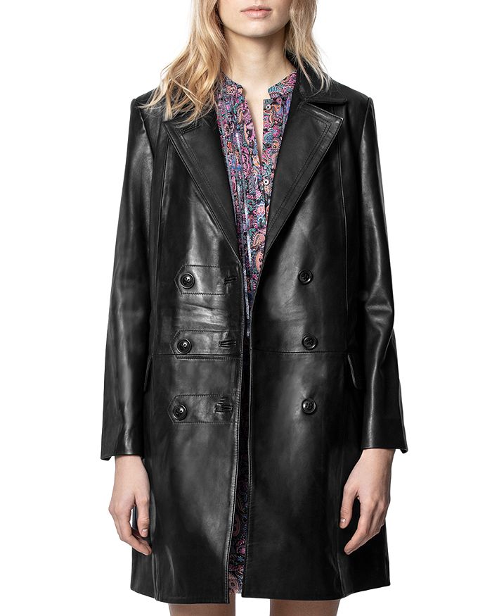 Zadig & Voltaire Magic Leather Coat | Bloomingdale's