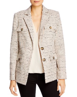KARL LAGERFELD PARIS Tweed Blazer | Bloomingdale's