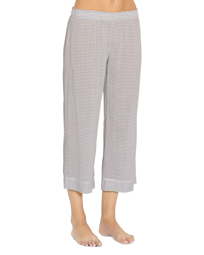 Eberjey Cropped Striped Sleep Pants | Bloomingdale's
