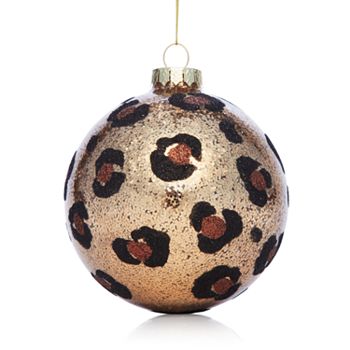 Bloomingdale's Glass Leopard Print Ball Ornament - 100% Exclusive ...