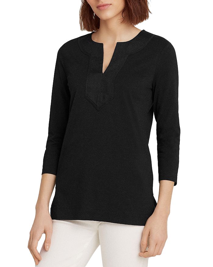 Ralph Lauren Three Quarter Sleeve Top | Bloomingdale's