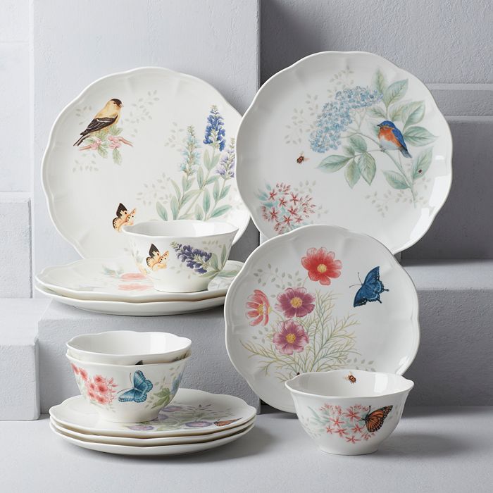 Lenox Butterfly Meadow 12 Piece Dinnerware Set | Bloomingdale's