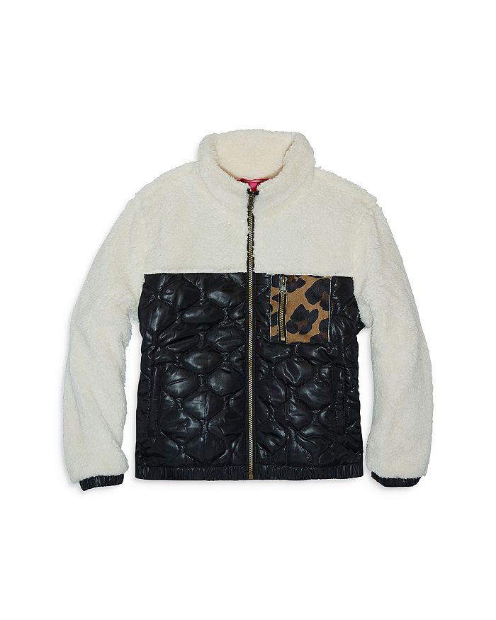 Joe's Jeans Girls' The Hailie Sherpa Quilted Jacket - Little Kid, Big ...