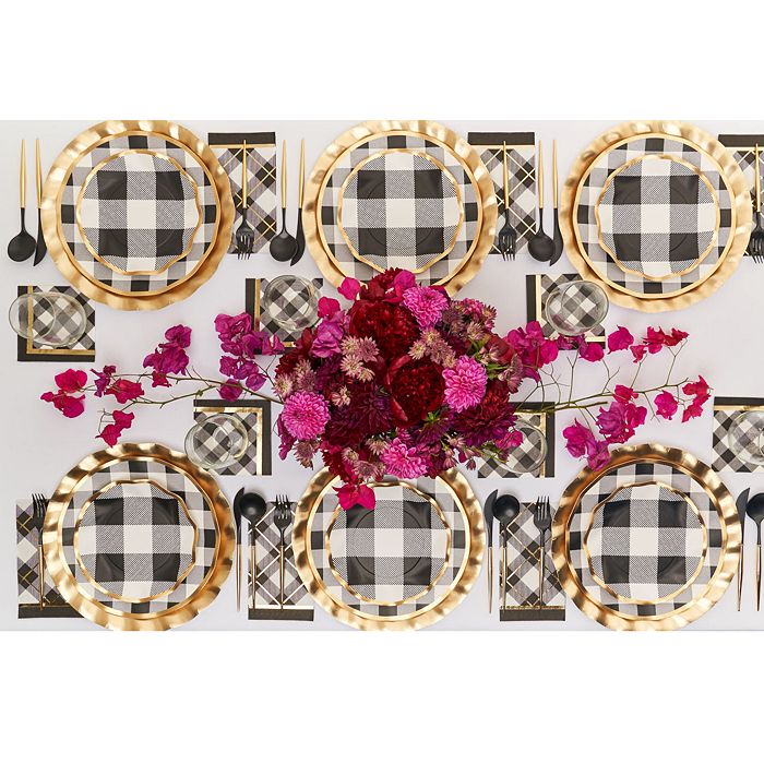 Sophistiplate Buffalo Check Paper Tableware Collection | Bloomingdale's