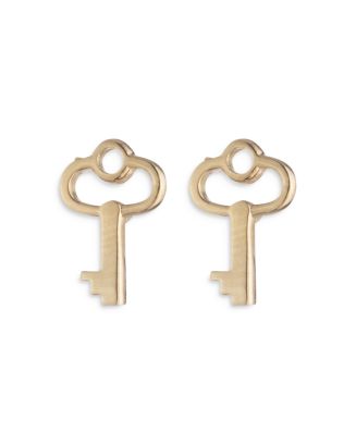 Key stud earrings store