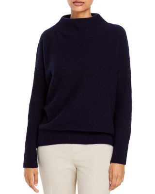 Vince Boiled Cashmere Funnel Neck Sweater