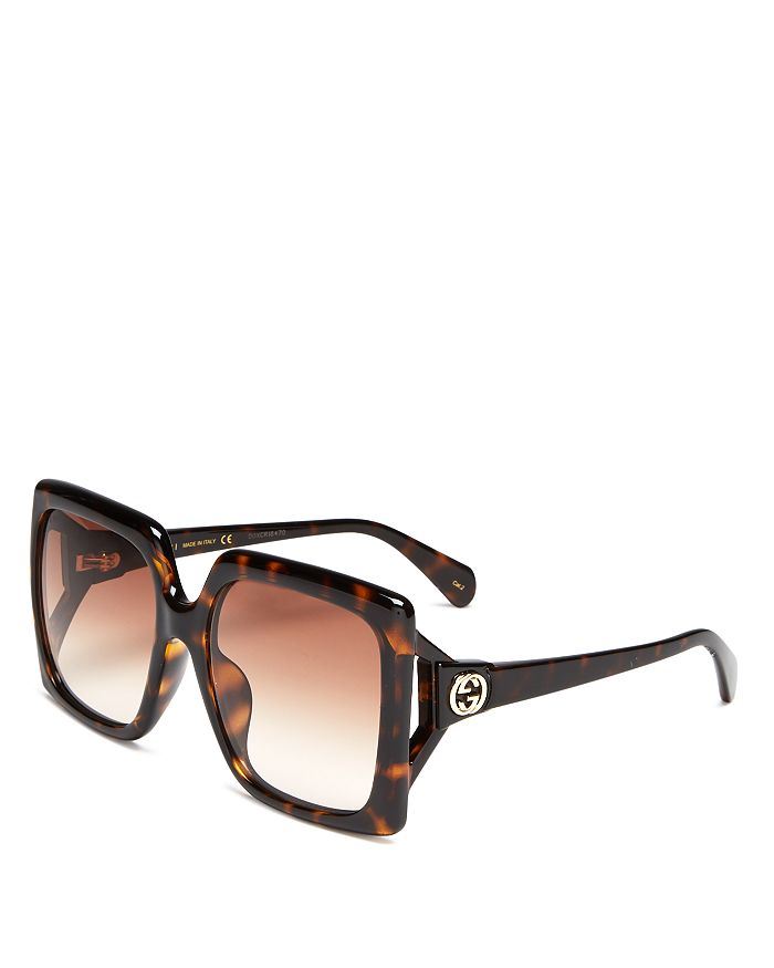 Gucci Square Sunglasses, 59mm | Bloomingdale's