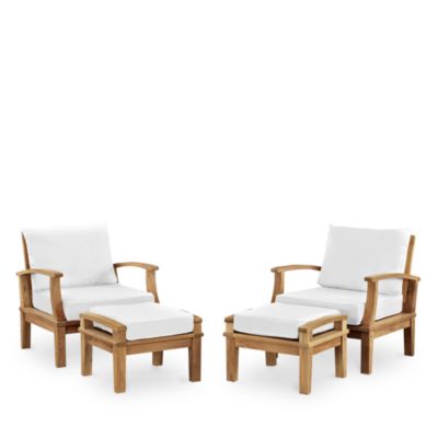 Click here for Modway Marina 4 Piece Outdoor Patio Teak Armchair... prices