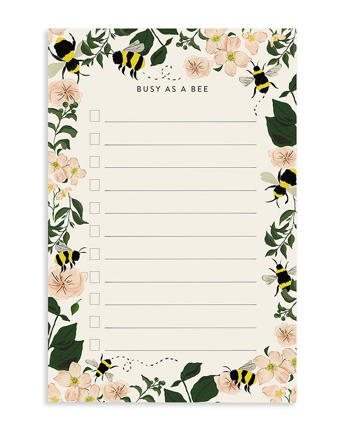 Pen and Pillar Busy As A Bee Notepad | Bloomingdale's