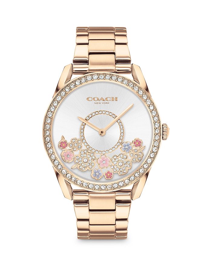 COACH Preston Tea Rose Watch, 36mm | Bloomingdale's