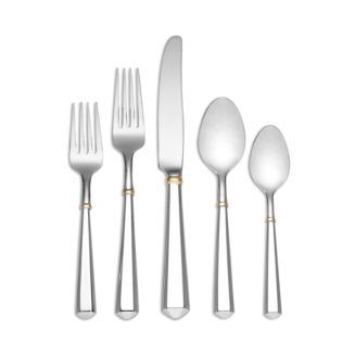 kate spade new york Todd Hill Gold 5 Piece Flatware Set | Bloomingdale ...