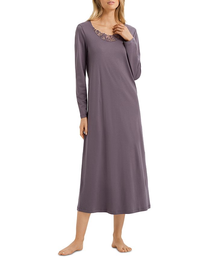 Hanro Hope Long Sleeve Gown | Bloomingdale's