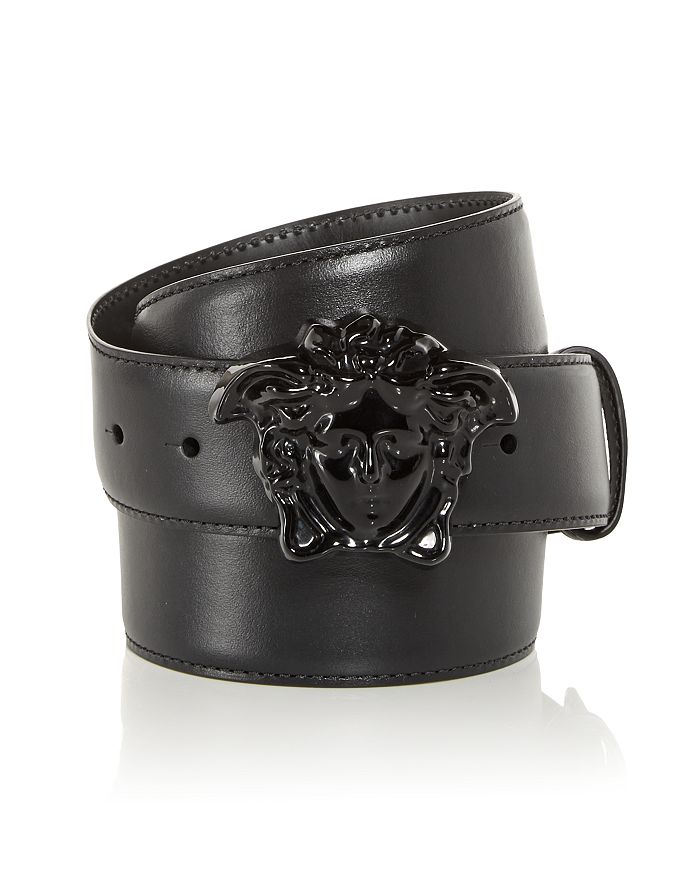 Versace Men's Medusa Buckle Leather Belt | Bloomingdale's