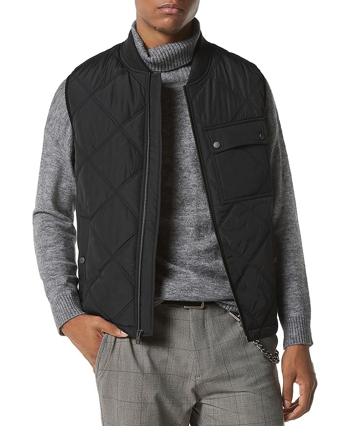 Andrew Marc Grafton Diamond Regular Fit Quilted Vest | Bloomingdale's