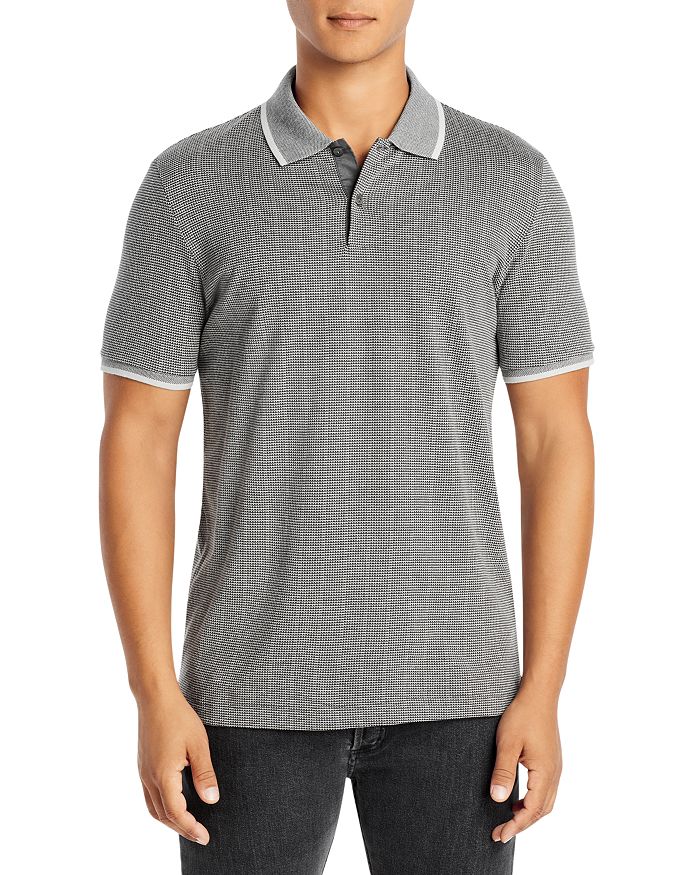 Theory Textured Regular Fit Polo Shirt | Bloomingdale's