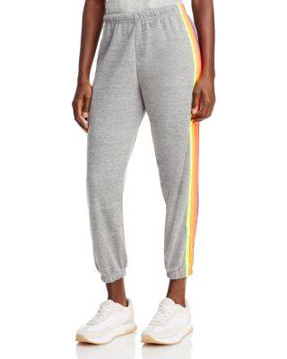 Click here for Aviator Nation Rainbow Stripe Sweatpants prices