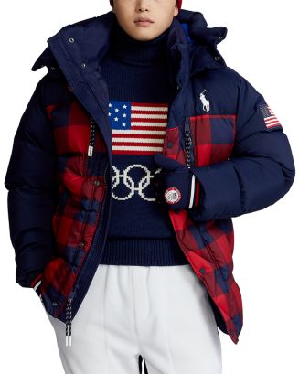 Polo Ralph Lauren Polo Ralph Lauren Team USA Removable Hood Down Jacket ...