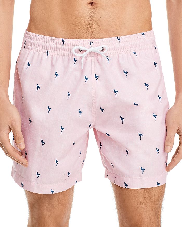 Trunks Surf & Swim Co. Sano Flamingo Swim Trunks | Bloomingdale's