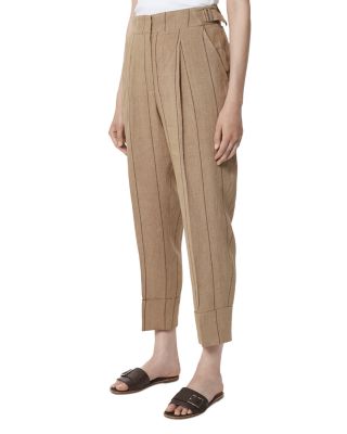 Peserico Striped Pants With Pleats | Bloomingdale's