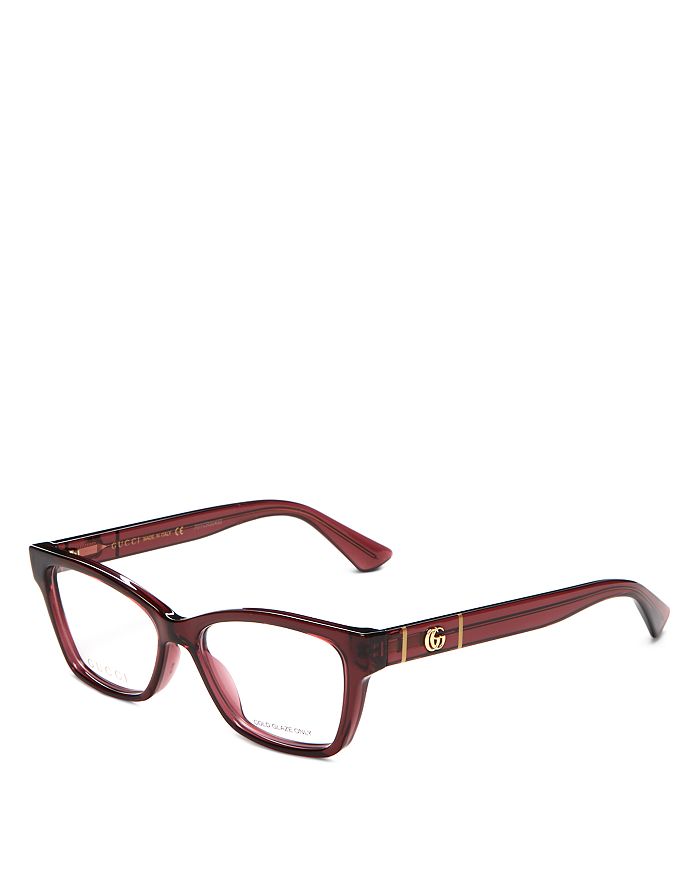 Gucci Square Clear Glasses, 50mm | Bloomingdale's