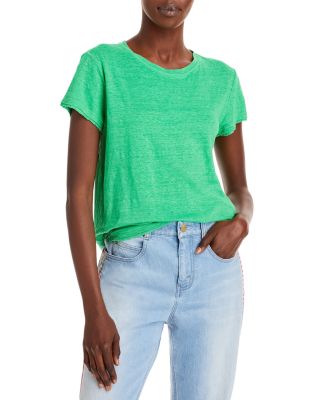 FRAME Easy True Raw-Edge Tee | Bloomingdale's